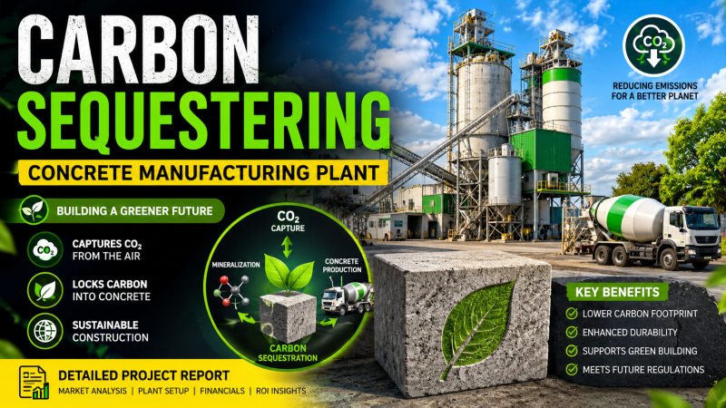Carbon Sequestering Concrete Manufacturing Plant Report 2026: Setup ...